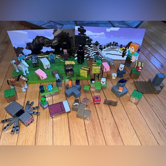 Mattel | Toys | Minecraft Stop Motion Movie Set With All Shown | Poshmark